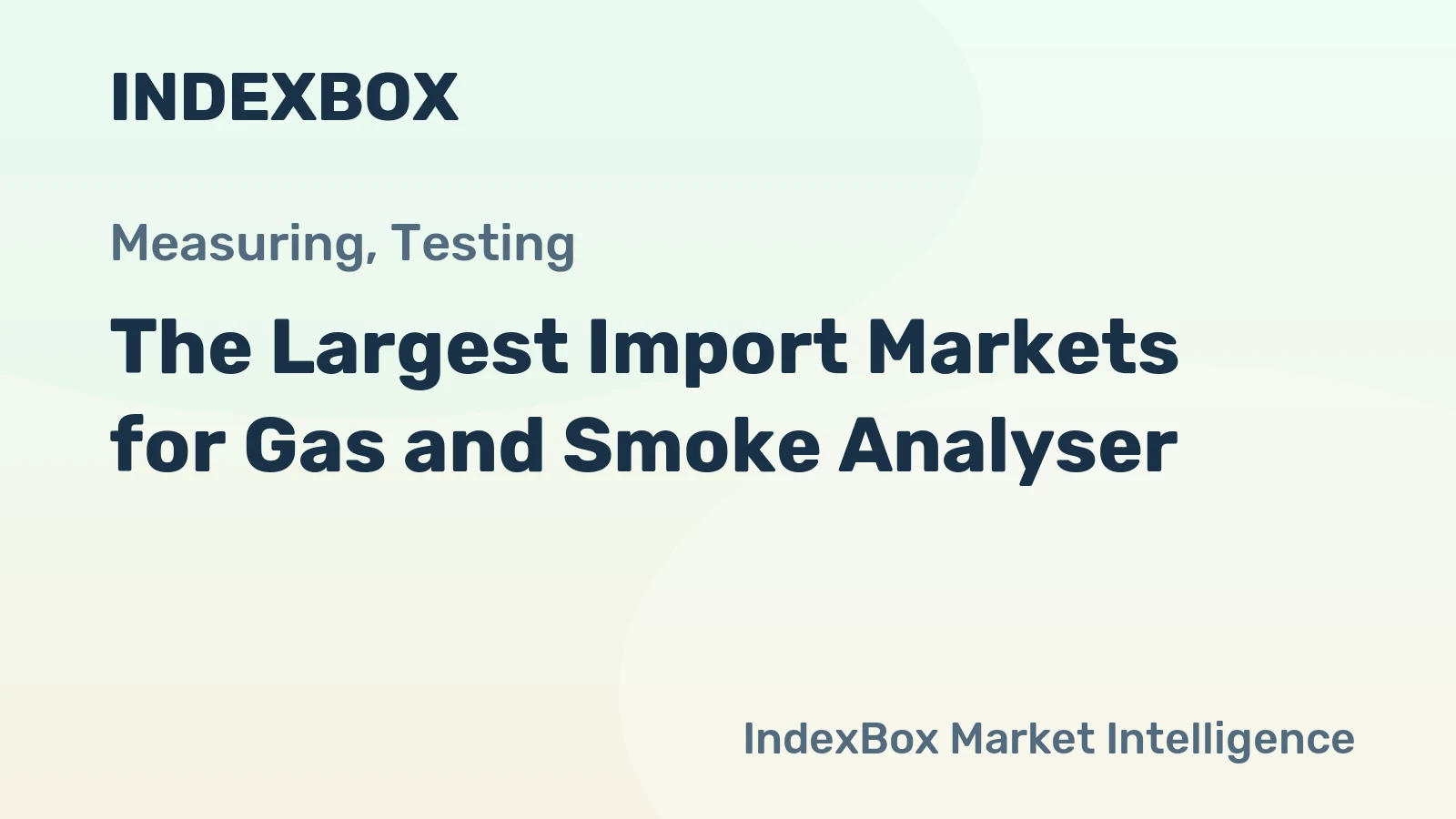 The Largest Import Markets for Gas and Smoke Analyser