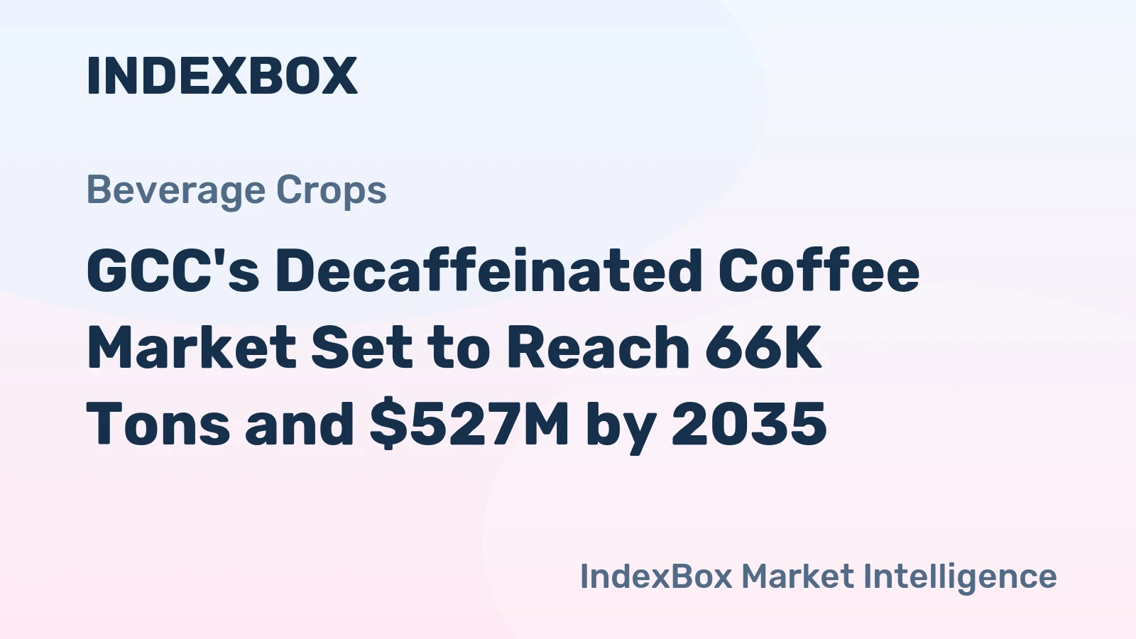 GCC's Decaffeinated Coffee Market Set to Reach 66K Tons and $527M by 2035