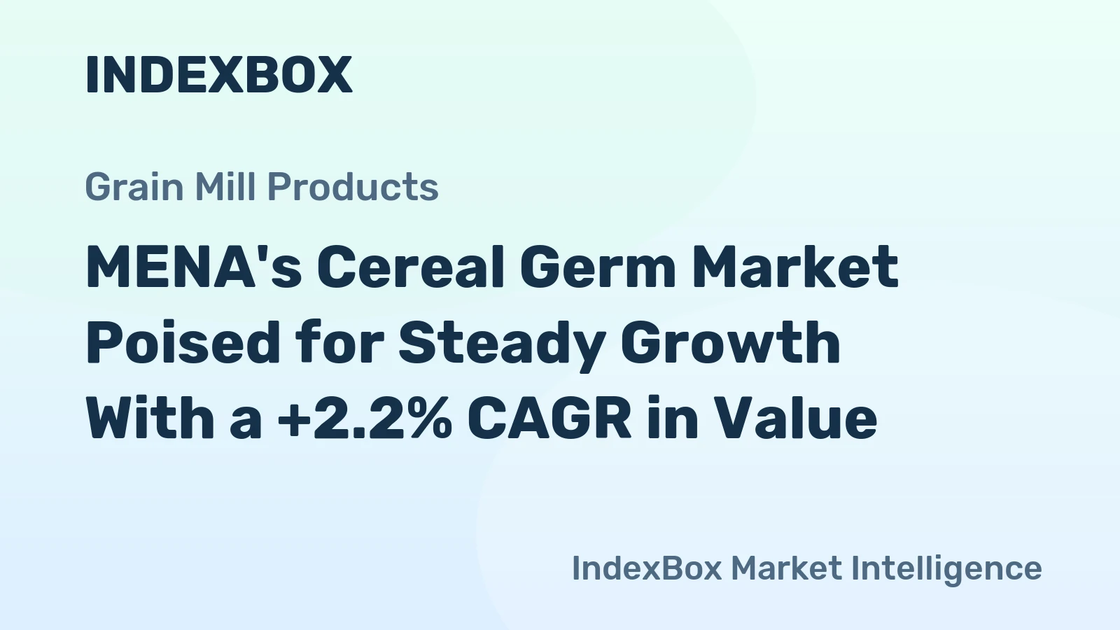 MENA's Cereal Germ Market Poised for Steady Growth With a +2.2% CAGR in Value