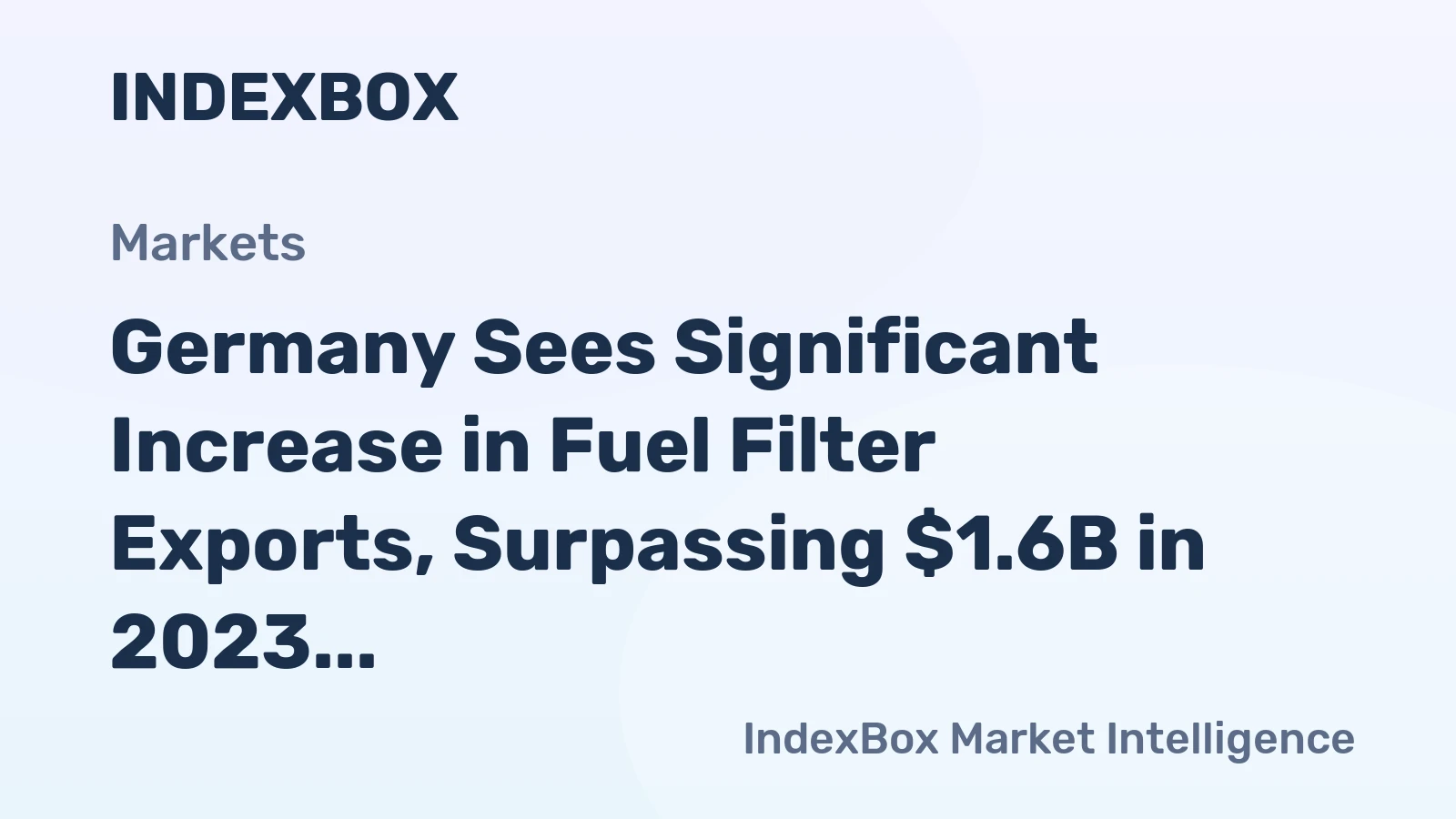 Germany Sees Significant Increase in Fuel Filter Exports, Surpassing $1.6B in 2023