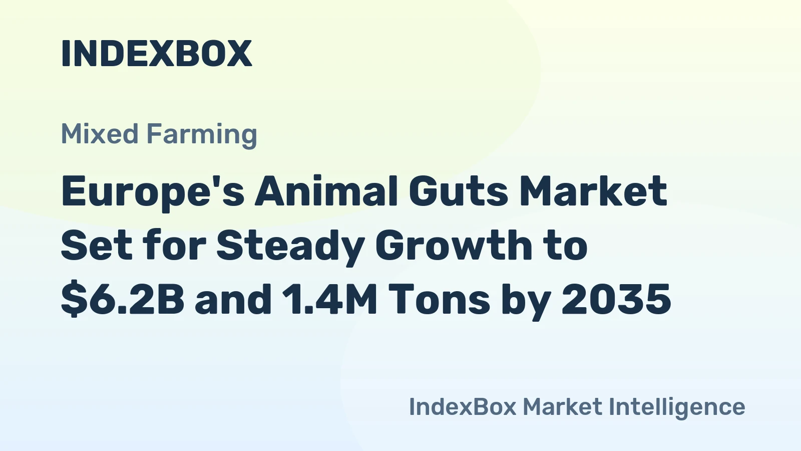 Europe's Animal Guts Market Set for Steady Growth to $6.2B and 1.4M Tons by 2035