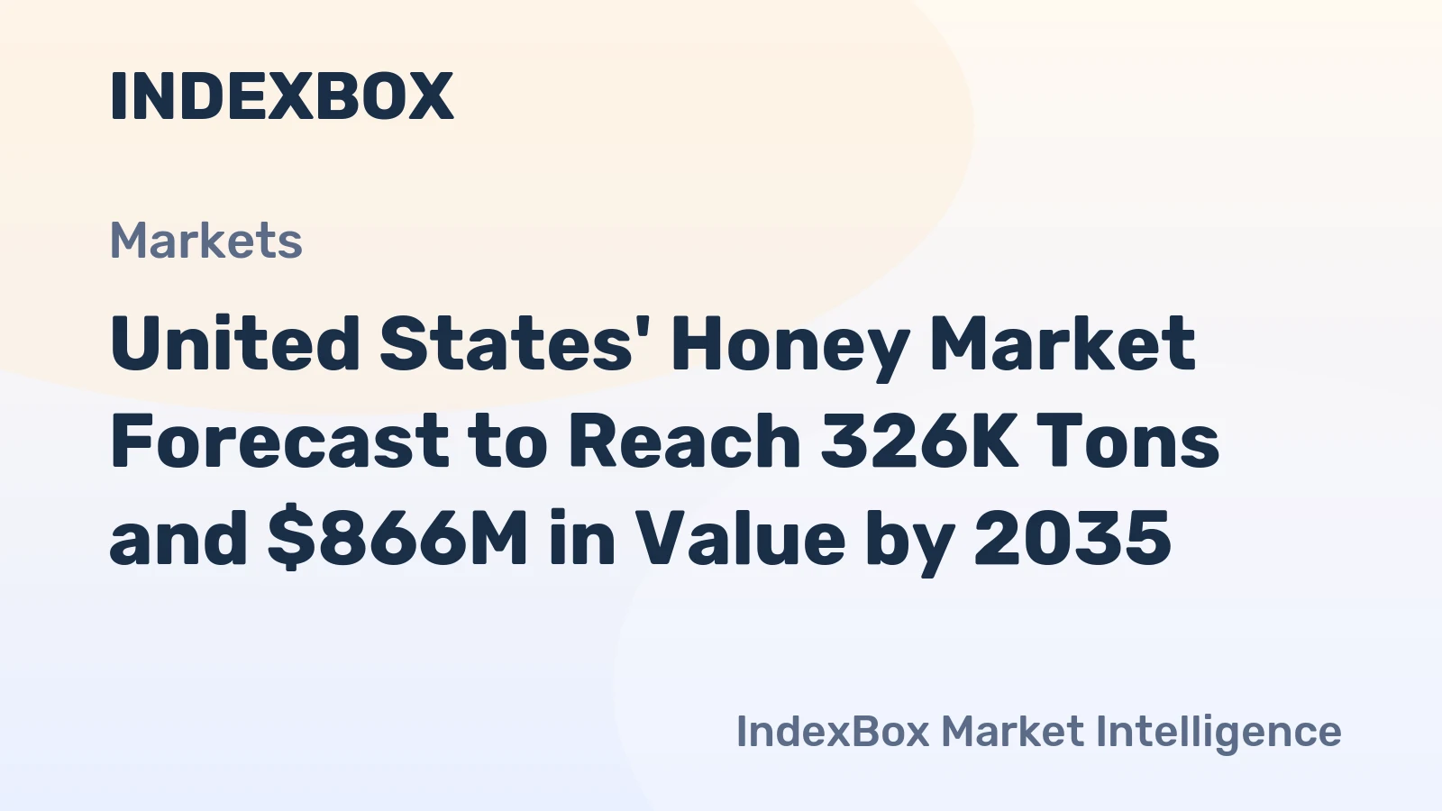 United States' Honey Market Forecast to Reach 326K Tons and $866M in Value by 2035