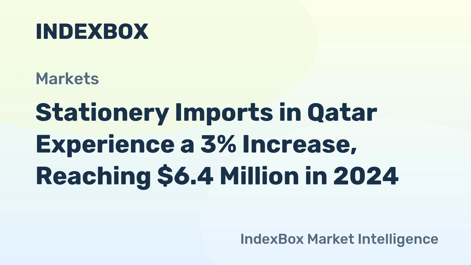 Stationery Imports in Qatar Experience a 3% Increase, Reaching $6.4 Million in 2024