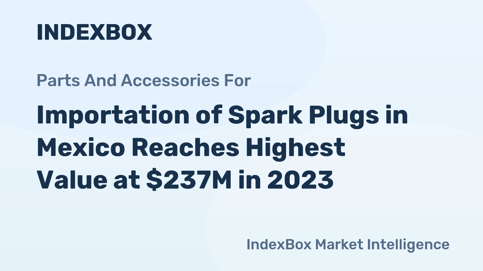 Importation of Spark Plugs in Mexico Reaches Highest Value at $237M in 2023