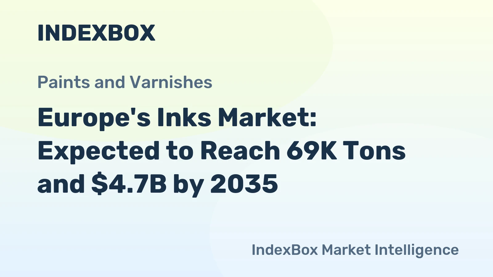 Europe's Inks Market: Expected to Reach 69K Tons and $4.7B by 2035