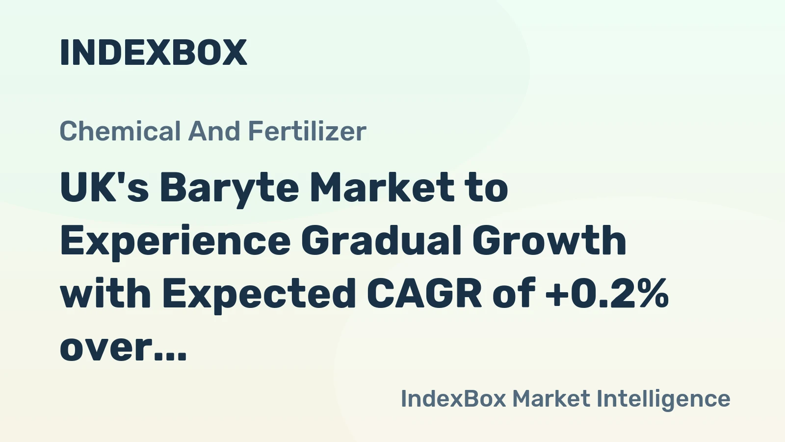 UK's Baryte Market to Experience Gradual Growth with Expected CAGR of +0.2% over Next Decade