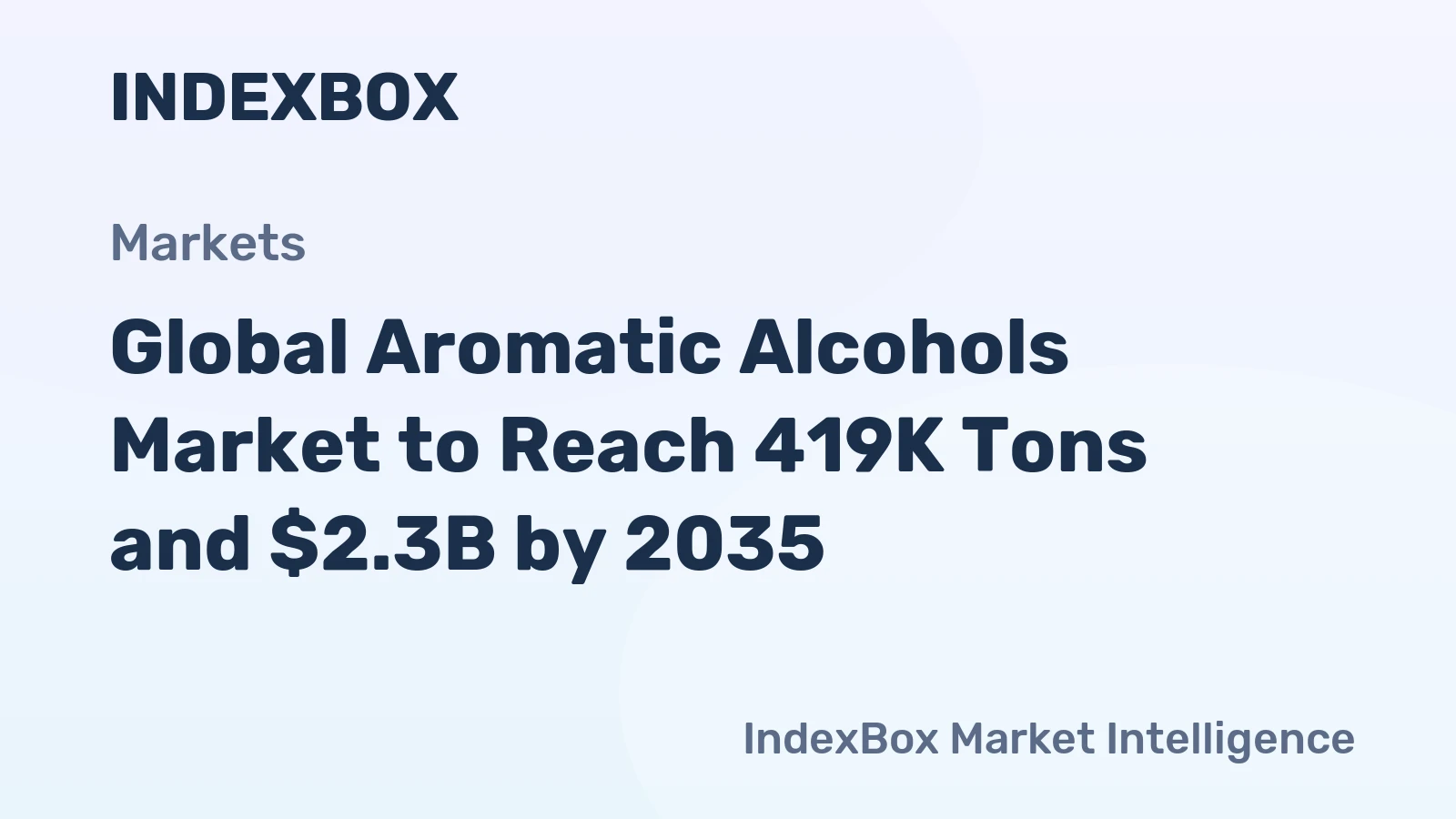 Global Aromatic Alcohols Market to Reach 419K Tons and $2.3B by 2035