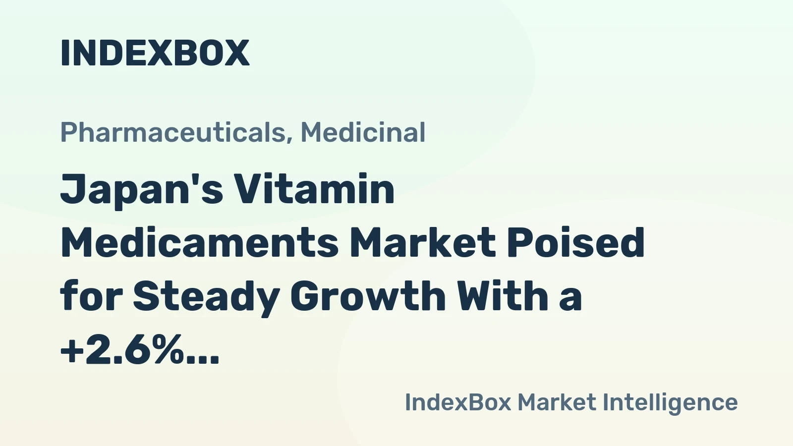 Japan's Vitamin Medicaments Market Poised for Steady Growth With a +2.6% CAGR in Value