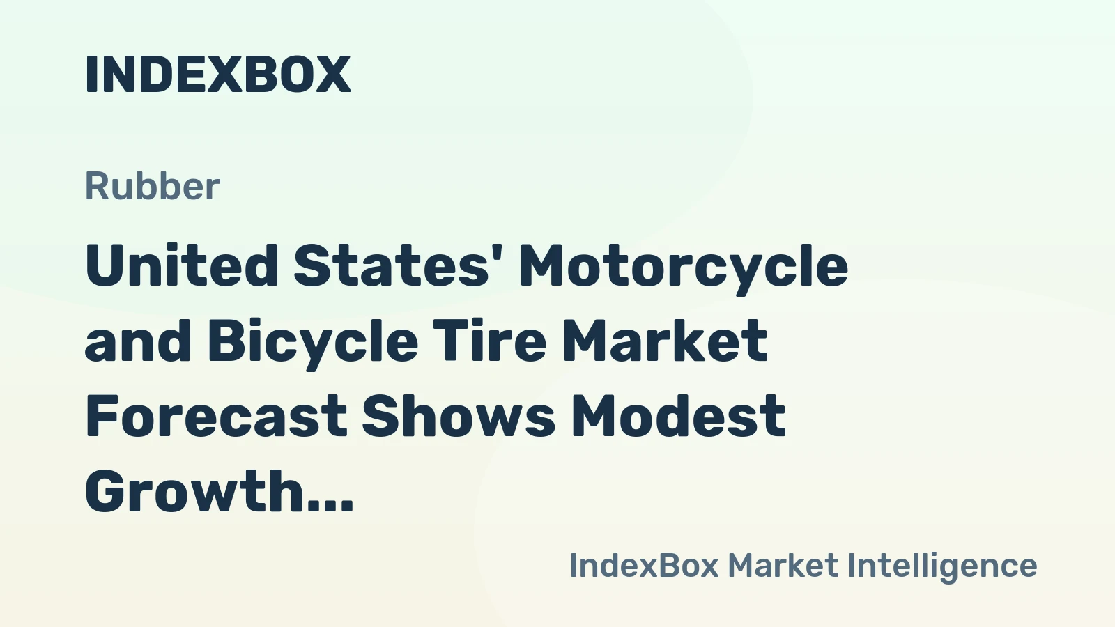 United States' Motorcycle and Bicycle Tire Market Forecast Shows Modest Growth with a 04% Volume CAGR