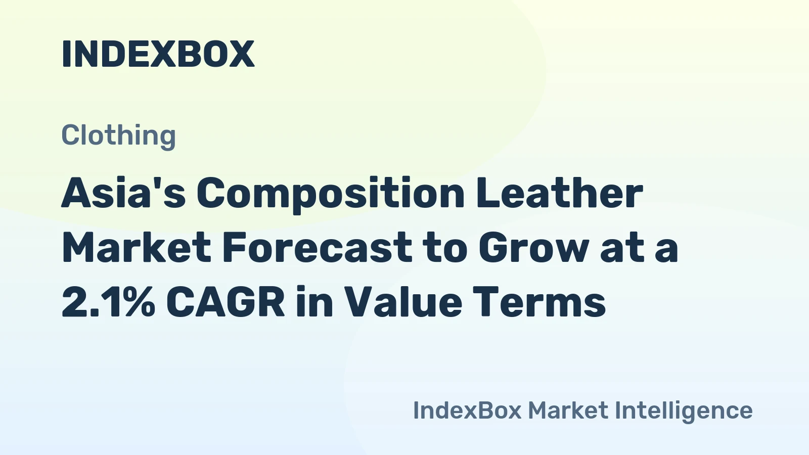 Asia's Composition Leather Market Forecast to Grow at a 2.1% CAGR in Value Terms
