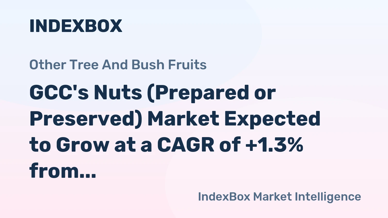 GCC's Nuts (Prepared or Preserved) Market Expected to Grow at a CAGR of +1.3% from 2024 to 2035, Reaching $711M by 2035