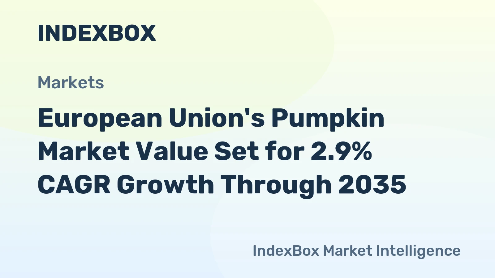 European Union's Pumpkin Market Value Set for 2.9% CAGR Growth Through 2035