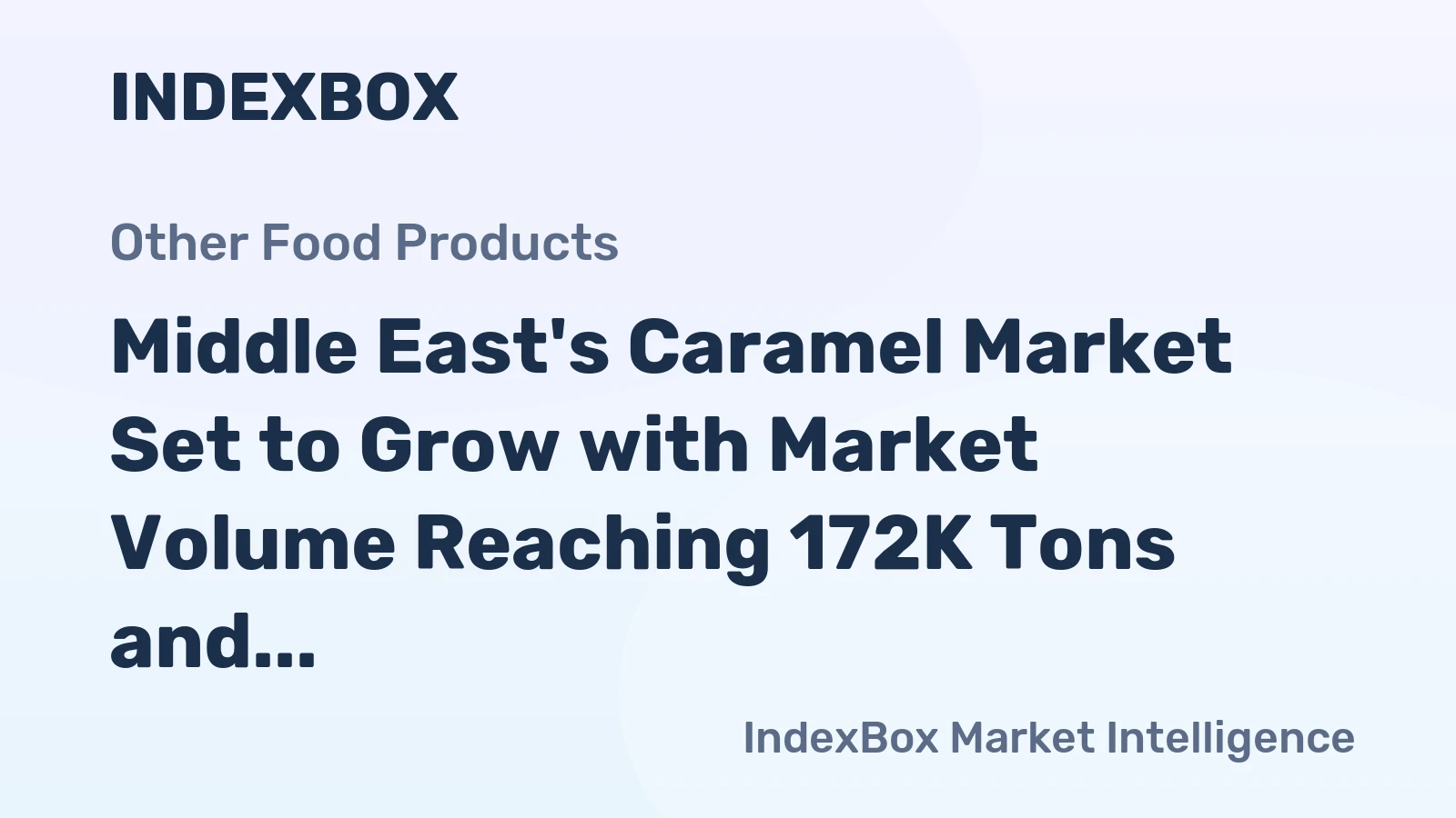 Middle East's Caramel Market Set to Grow with Market Volume Reaching 172K Tons and Value Reaching $255M by 2035