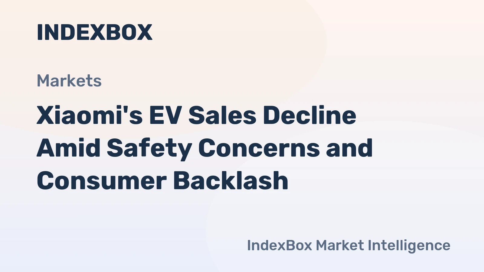 Xiaomi's EV Sales Decline Amid Safety Concerns and Consumer Backlash