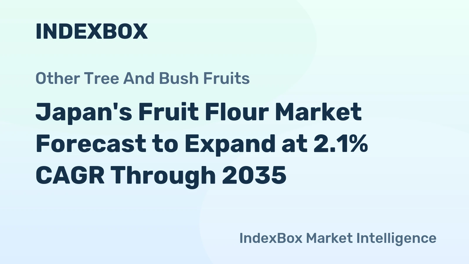Japan's Fruit Flour Market Forecast to Expand at 2.1% CAGR Through 2035