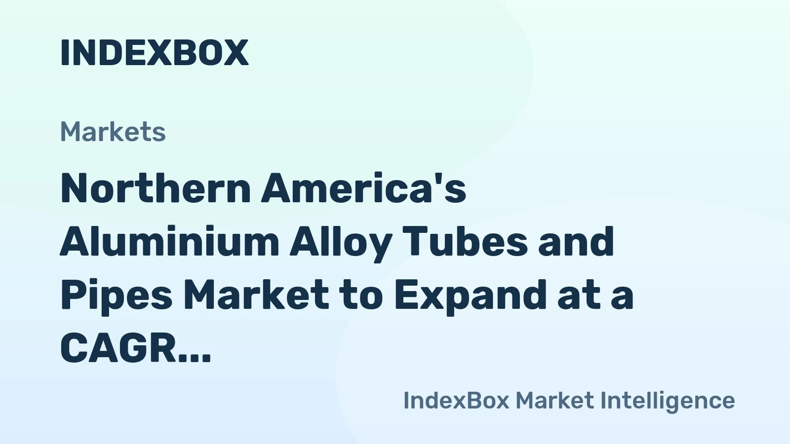 Northern America's Aluminium Alloy Tubes and Pipes Market to Expand at a CAGR of +0.6% from 2024 to 2035, Reaching 107K Tons