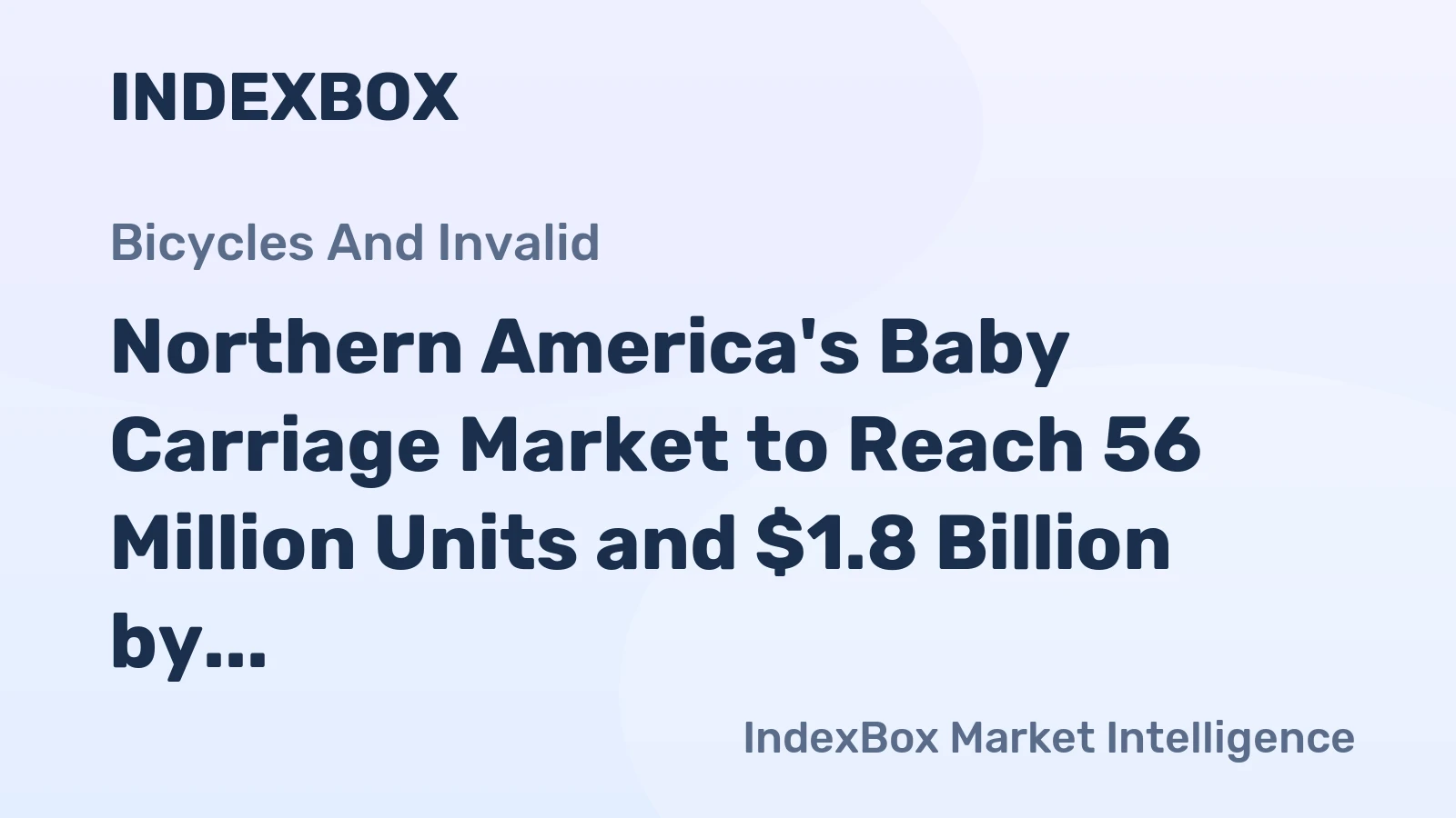 Northern America's Baby Carriage Market to Reach 56 Million Units and $1.8 Billion by 2035