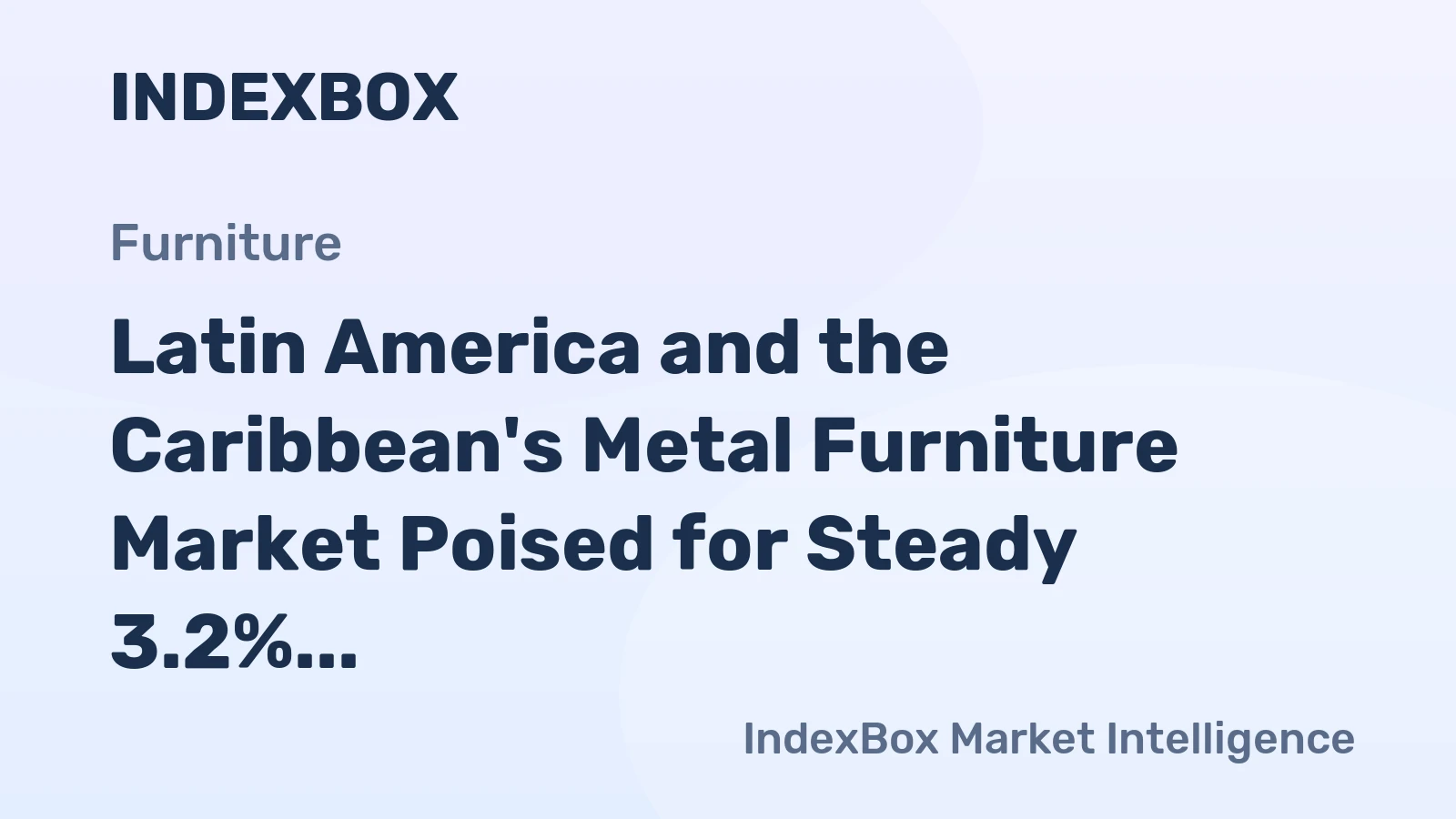 Latin America and the Caribbean's Metal Furniture Market Poised for Steady 3.2% CAGR Growth