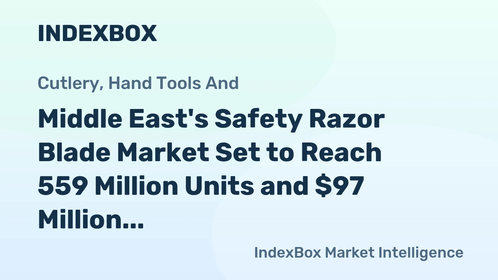 Middle East's Safety Razor Blade Market Set to Reach 559 Million Units and $97 Million by 2035