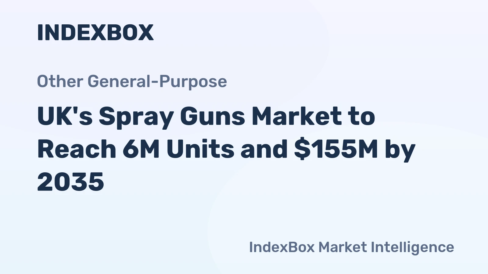 UK's Spray Guns Market to Reach 6M Units and $155M by 2035
