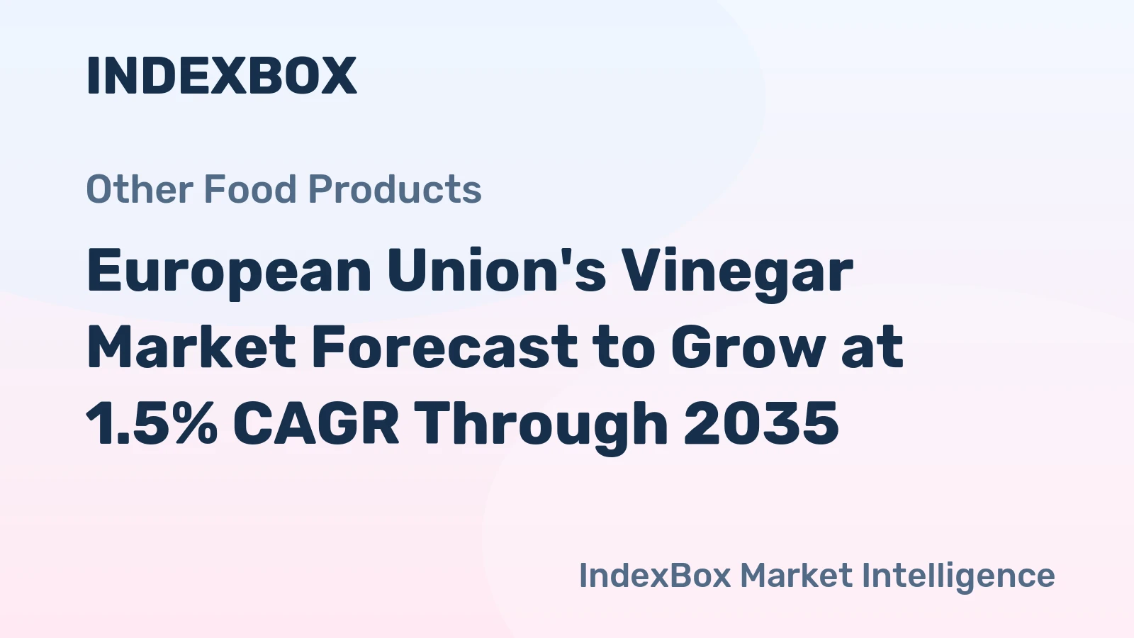 European Union's Vinegar Market Forecast to Grow at 1.5% CAGR Through 2035