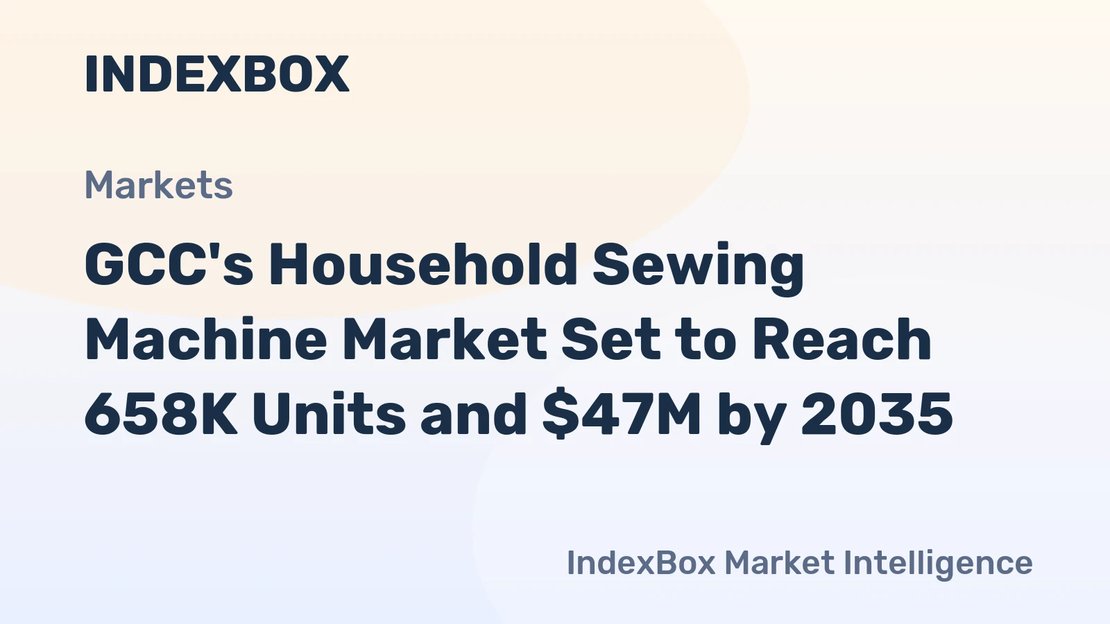 GCC's Household Sewing Machine Market Set to Reach 658K Units and $47M by 2035