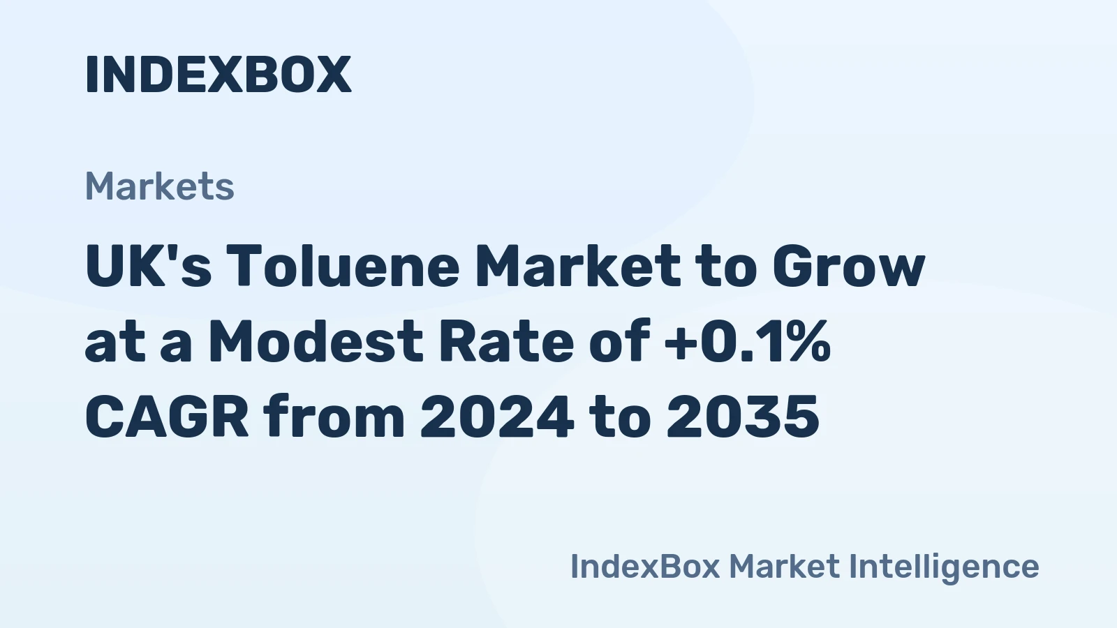 UK's Toluene Market to Grow at a Modest Rate of +0.1% CAGR from 2024 to 2035