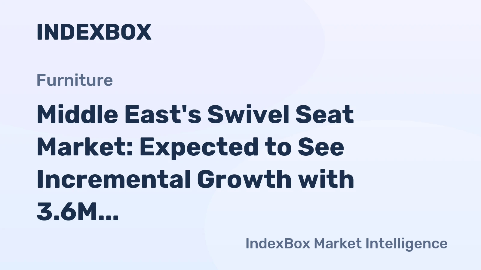 Middle East's Swivel Seat Market: Expected to See Incremental Growth with 3.6M Units and $712M Value by 2035