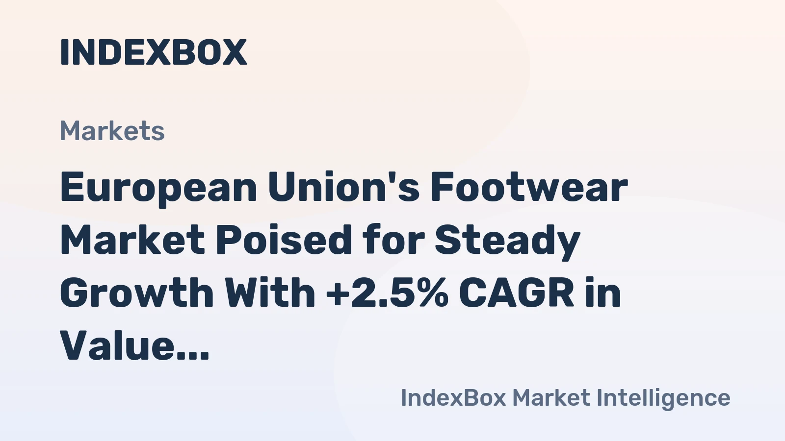 European Union's Footwear Market Poised for Steady Growth With +2.5% CAGR in Value Through 2035