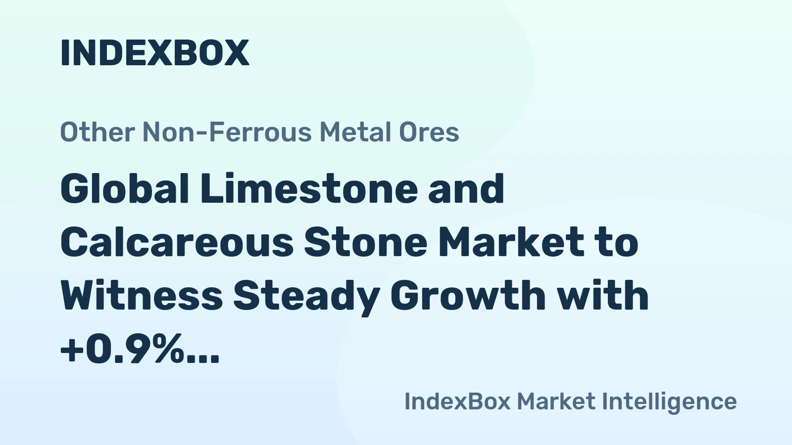 Global Limestone and Calcareous Stone Market to Witness Steady Growth with +0.9% CAGR over the Next Decade, Reaching $337.9B by 2035