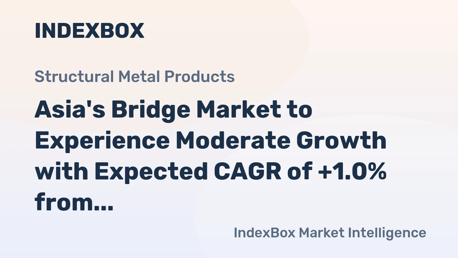 Asia's Bridge Market to Experience Moderate Growth with Expected CAGR of +1.0% from 2024-2035