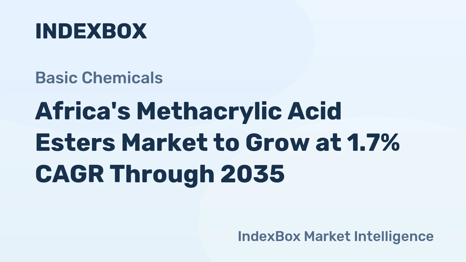 Africa's Methacrylic Acid Esters Market to Grow at 1.7% CAGR Through 2035