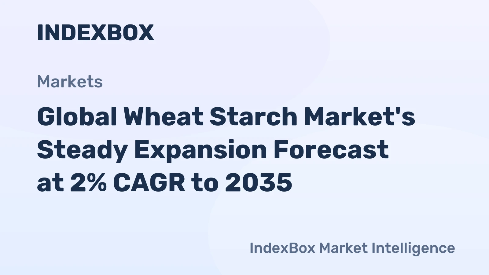 Global Wheat Starch Market's Steady Expansion Forecast at 2% CAGR to 2035