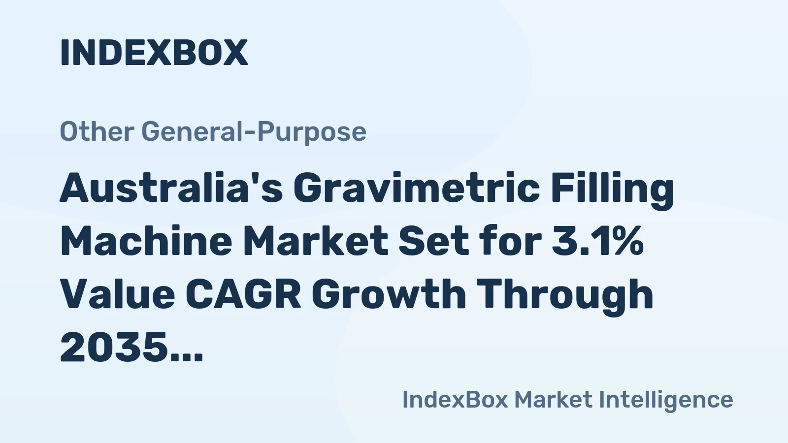 Australia's Gravimetric Filling Machine Market Set for 3.1% Value CAGR Growth Through 2035