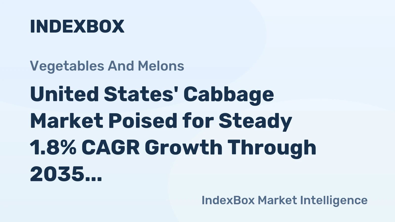 United States' Cabbage Market Poised for Steady 1.8% CAGR Growth Through 2035