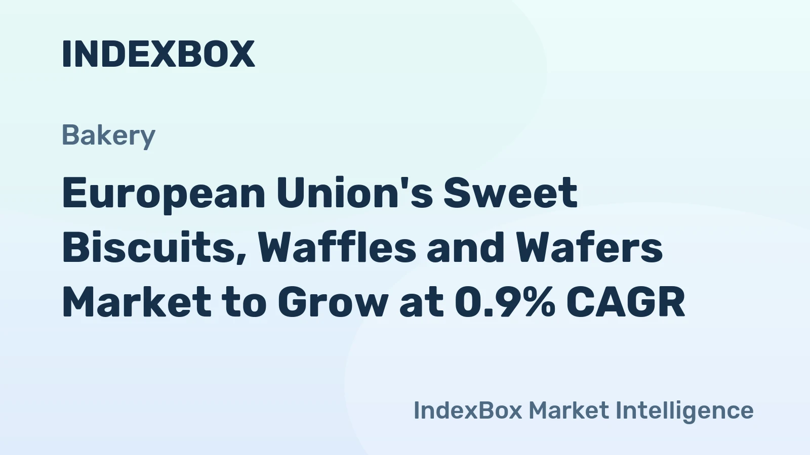 European Union's Sweet Biscuits, Waffles and Wafers Market to Grow at 0.9% CAGR