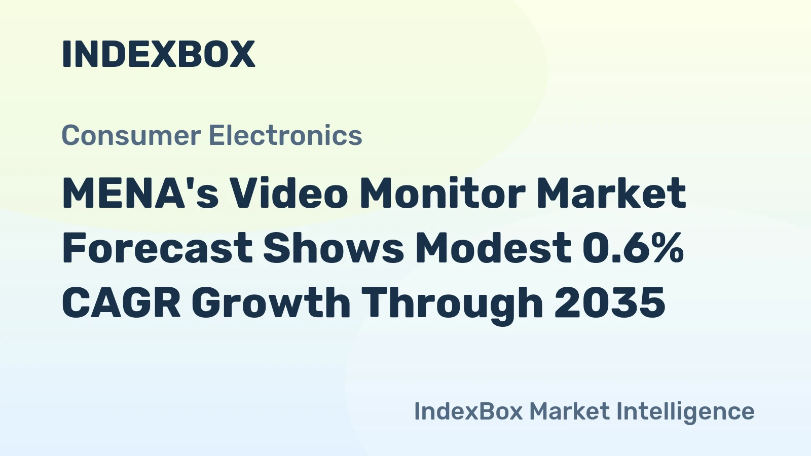 MENA's Video Monitor Market Forecast Shows Modest 0.6% CAGR Growth Through 2035
