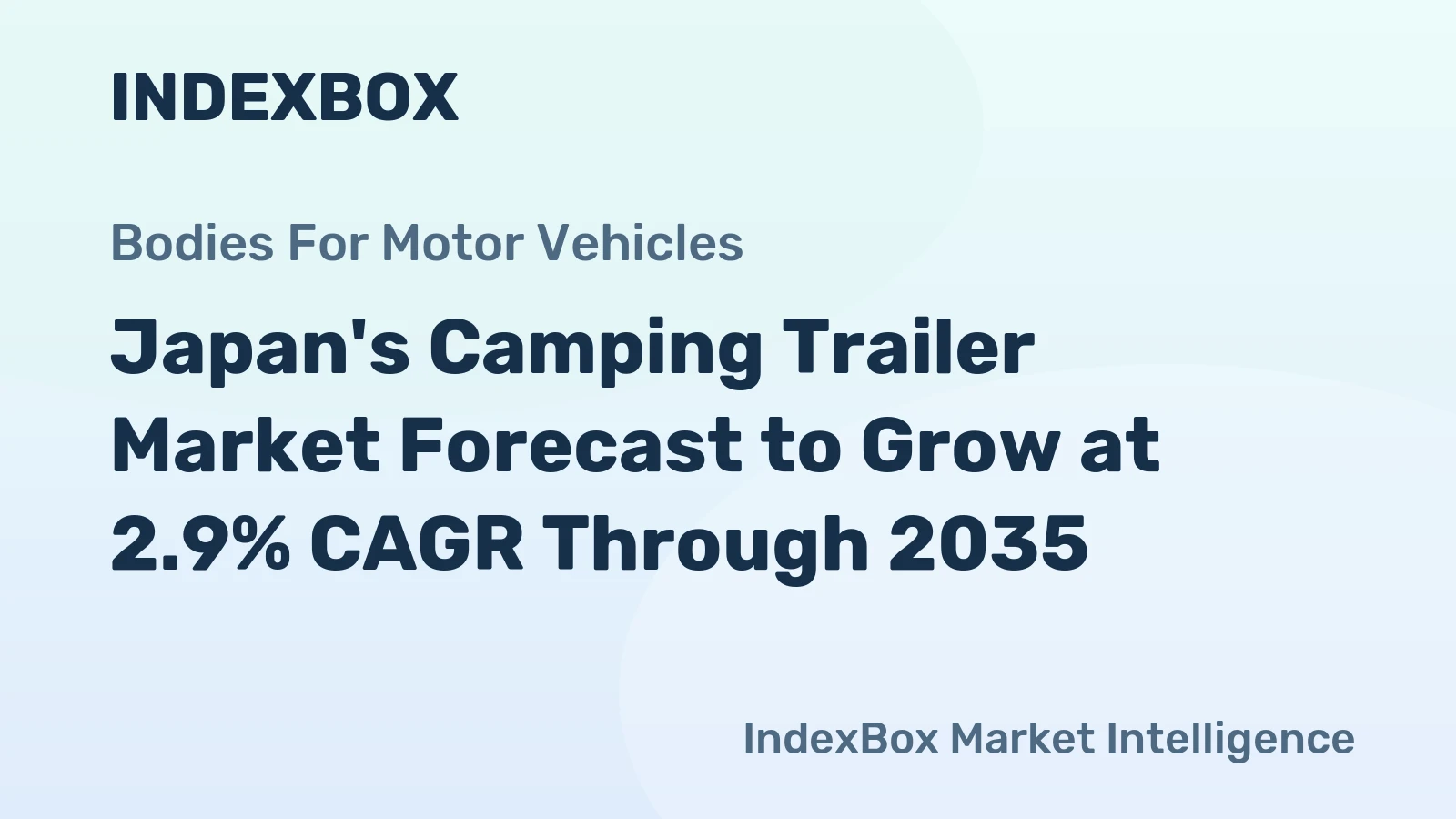 Japan's Camping Trailer Market Forecast to Grow at 2.9% CAGR Through 2035
