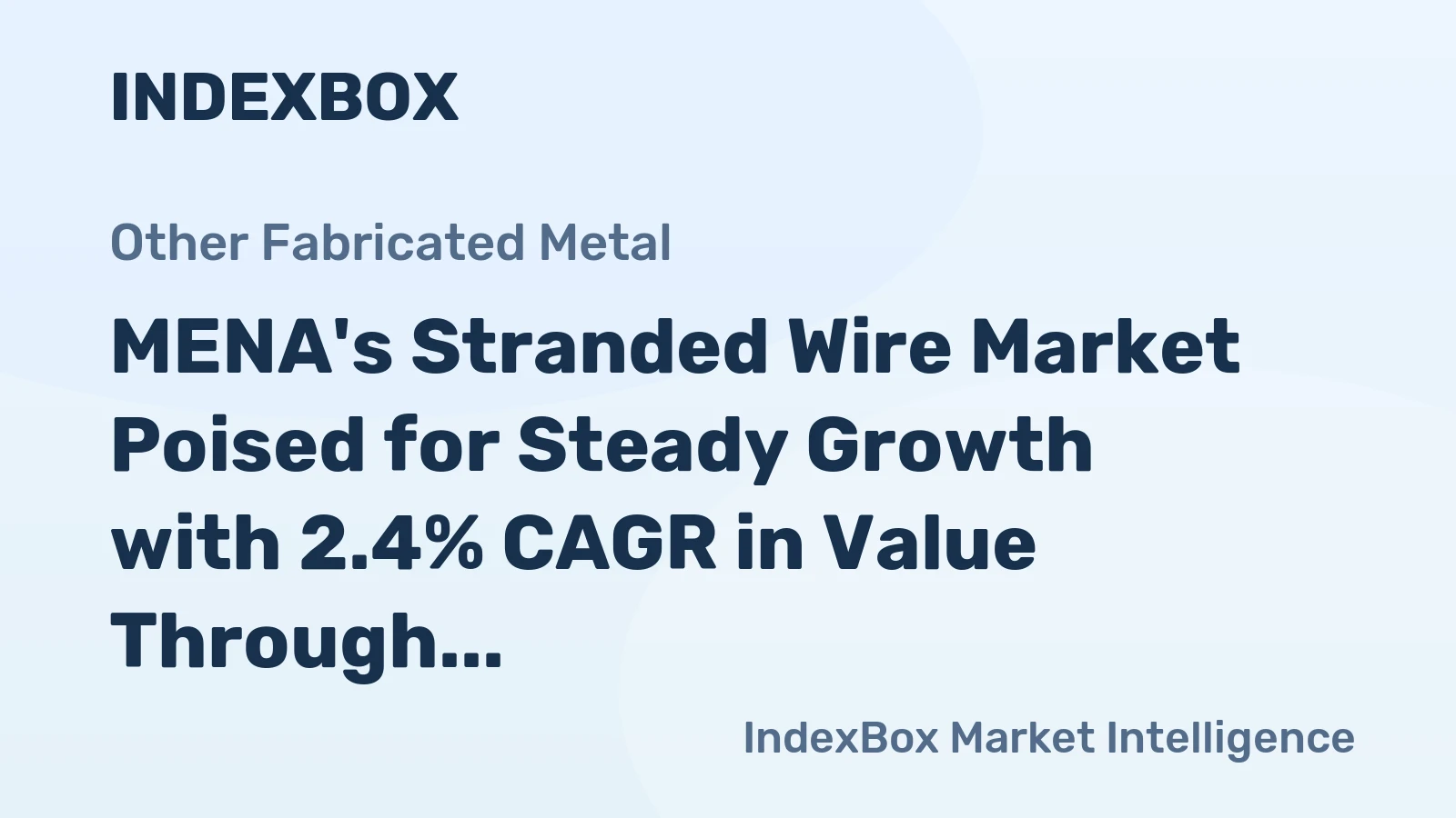 MENA's Stranded Wire Market Poised for Steady Growth with 2.4% CAGR in Value Through 2035