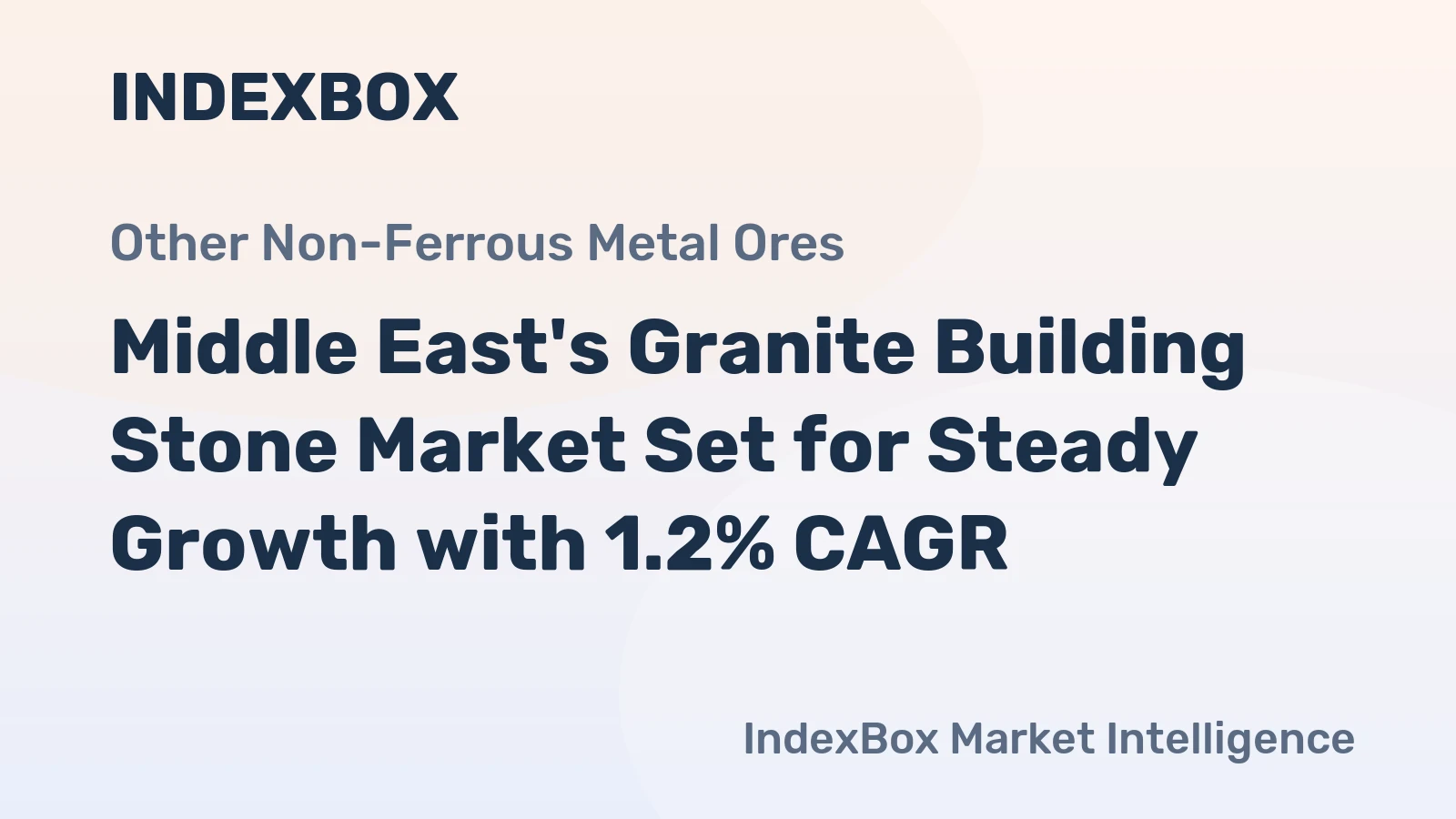 Middle East's Granite Building Stone Market Set for Steady Growth with 1.2% CAGR