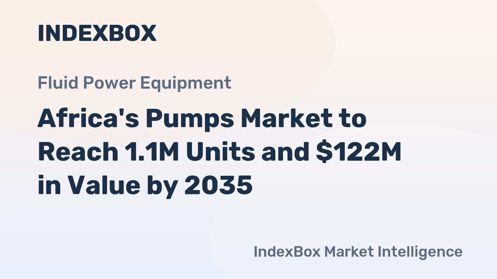 Africa's Pumps Market to Reach 1.1M Units and $122M in Value by 2035