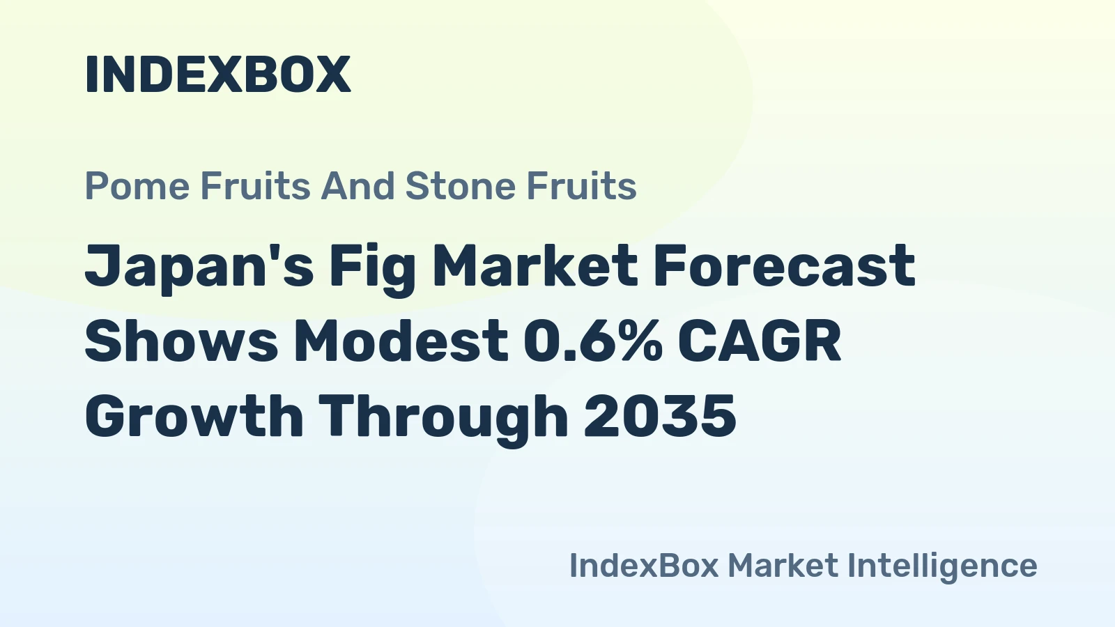Japan's Fig Market Forecast Shows Modest 0.6% CAGR Growth Through 2035