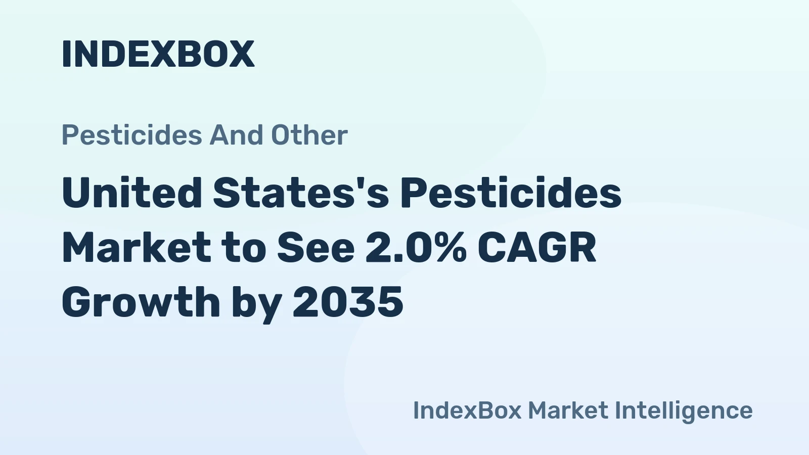 United States's Pesticides Market to See 2.0% CAGR Growth by 2035
