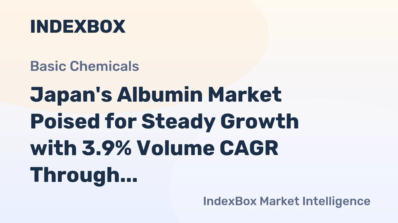 Japan's Albumin Market Poised for Steady Growth with 3.9% Volume CAGR Through 2035