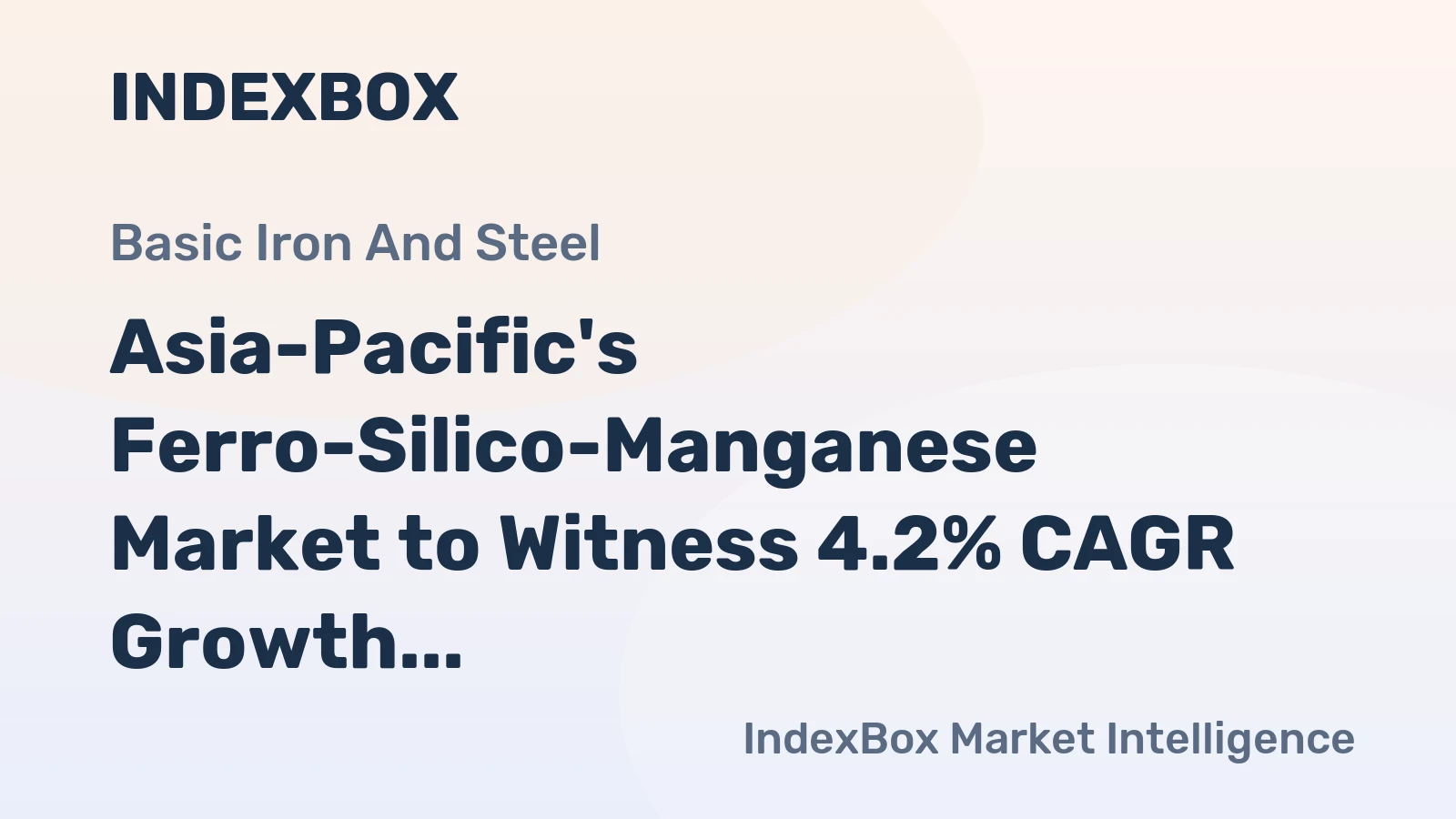 Asia-Pacific's Ferro-Silico-Manganese Market to Witness 4.2% CAGR Growth from 2024-2035