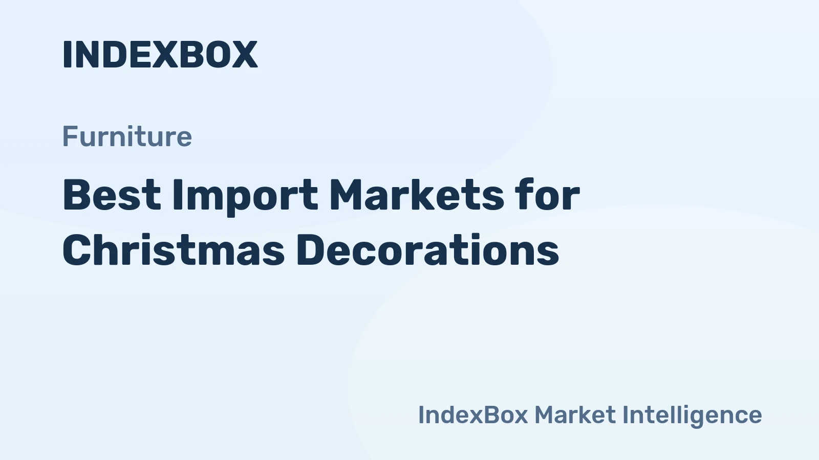 Best Import Markets for Christmas Decorations