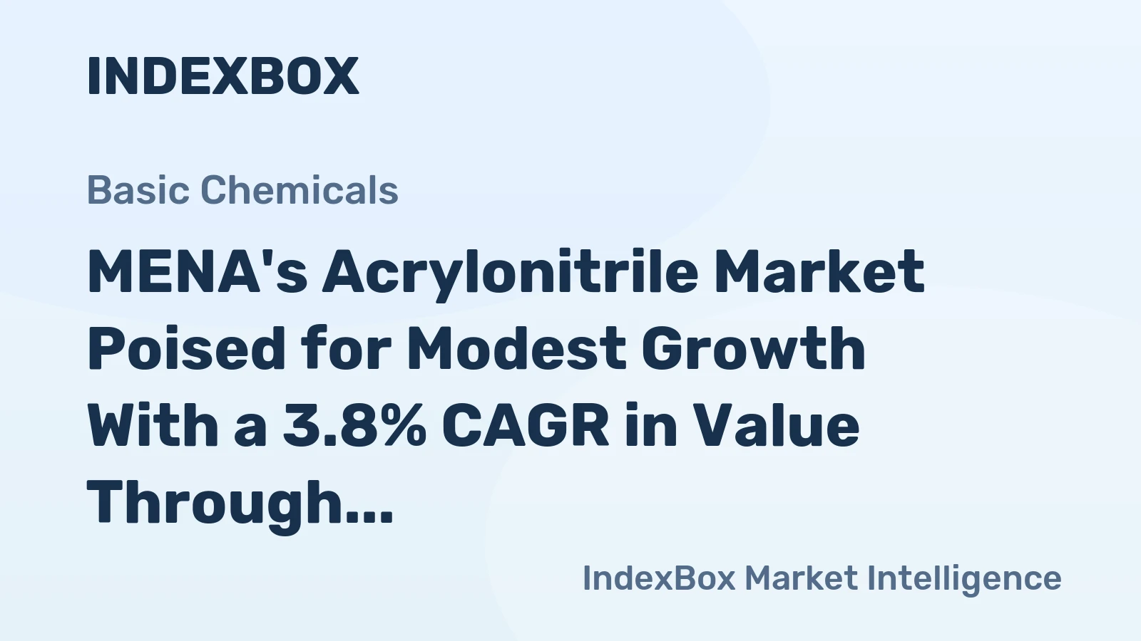 MENA's Acrylonitrile Market Poised for Modest Growth With a 3.8% CAGR in Value Through 2035
