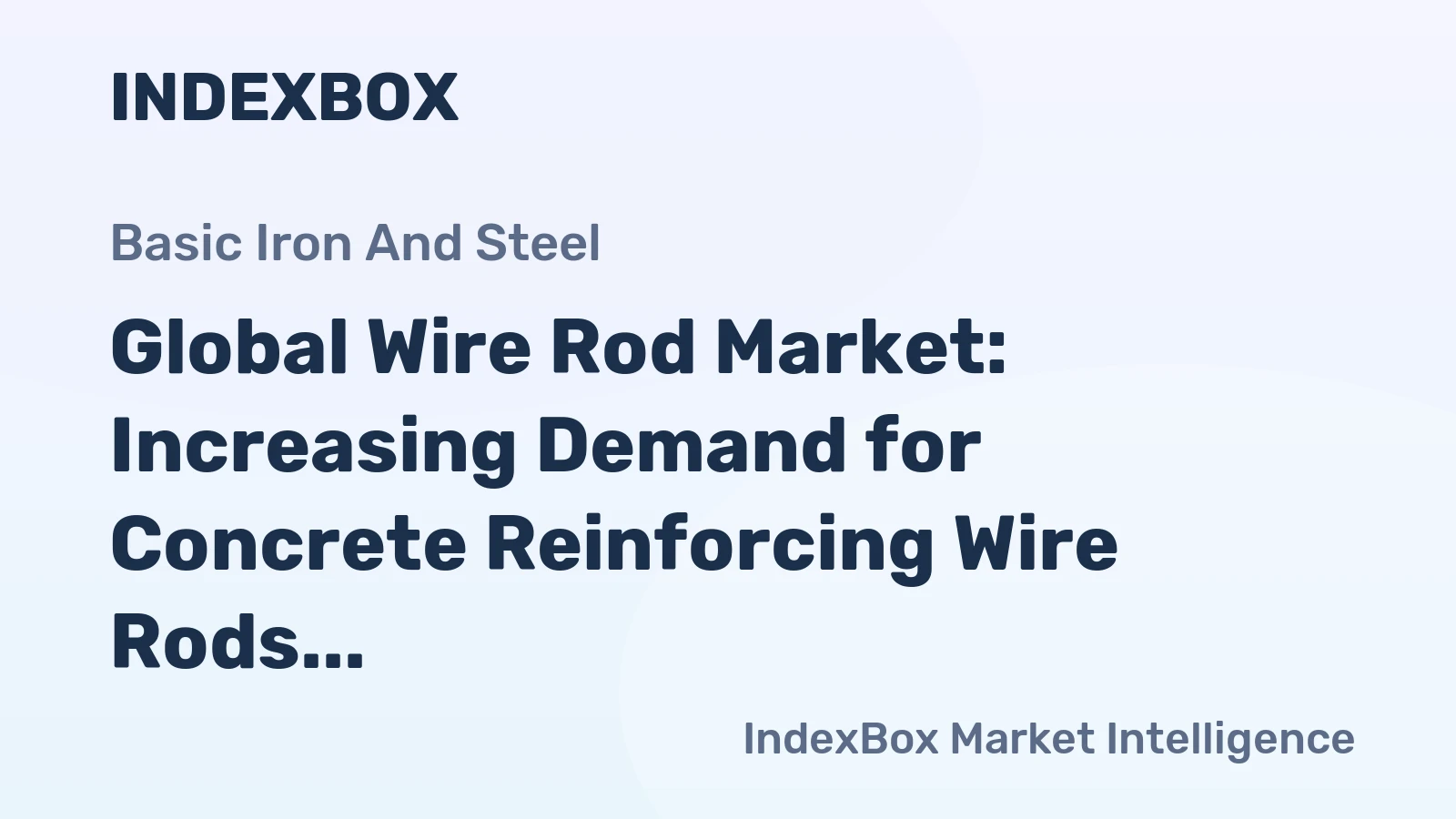 Global Wire Rod Market: Increasing Demand for Concrete Reinforcing Wire Rods to Drive Market Volume to 156M Tons and Market Value to $113.5B by 2035