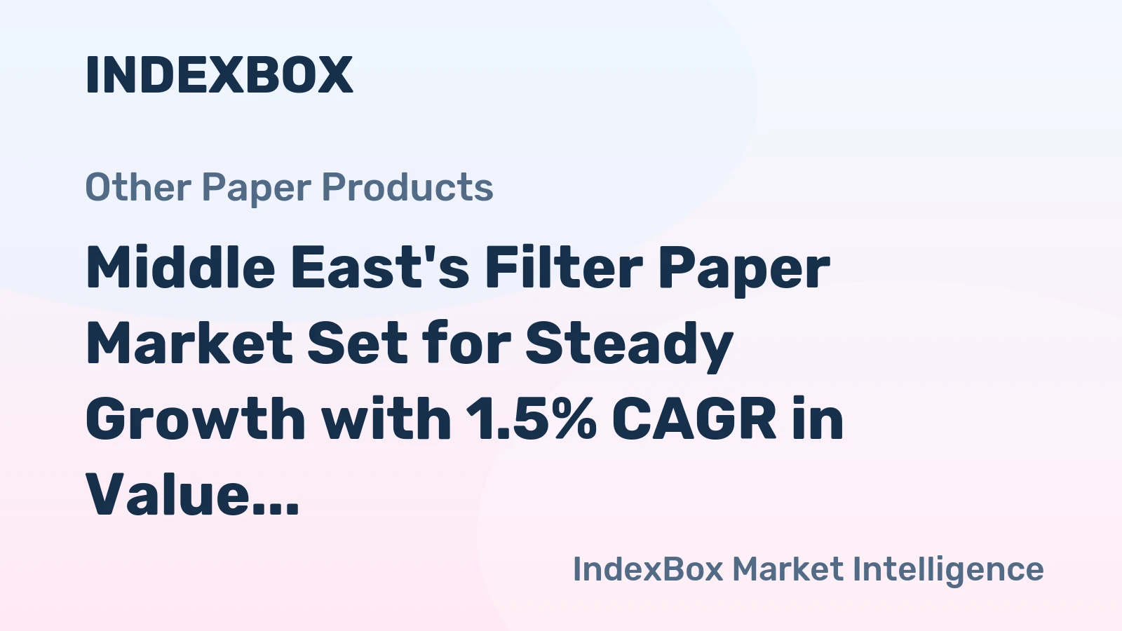 Middle East's Filter Paper Market Set for Steady Growth with 1.5% CAGR in Value Through 2035