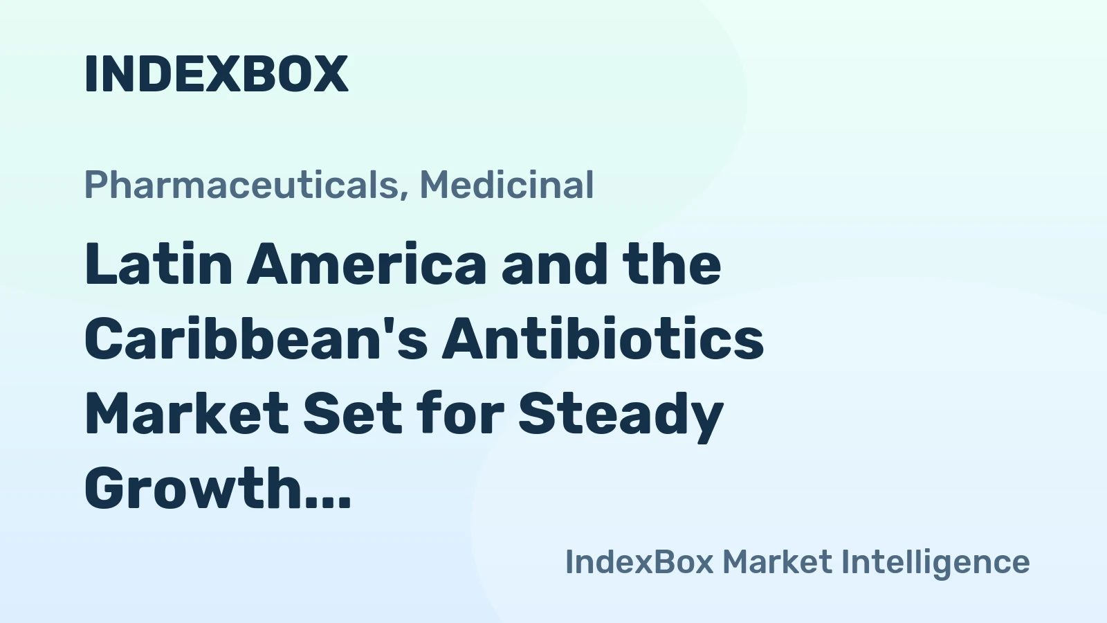 Latin America and the Caribbean's Antibiotics Market Set for Steady Growth with a 1.3% CAGR in Value